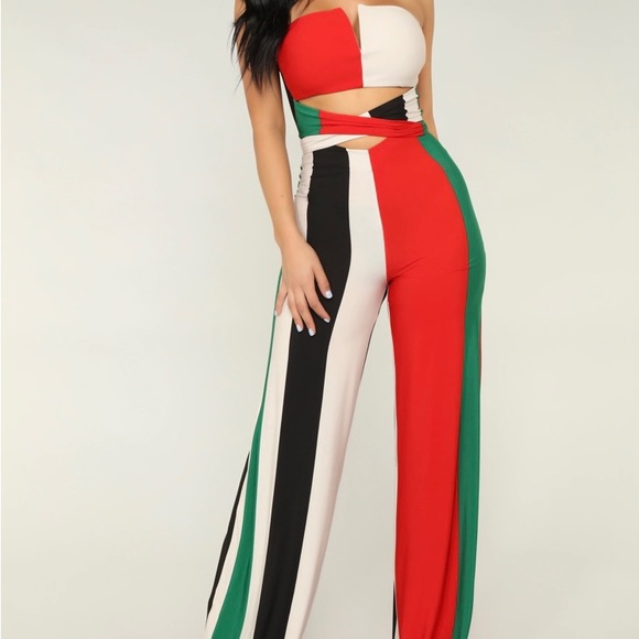 Fashion Nova | Pants & Jumpsuits | Multi Color Jumpsuit | Poshmark